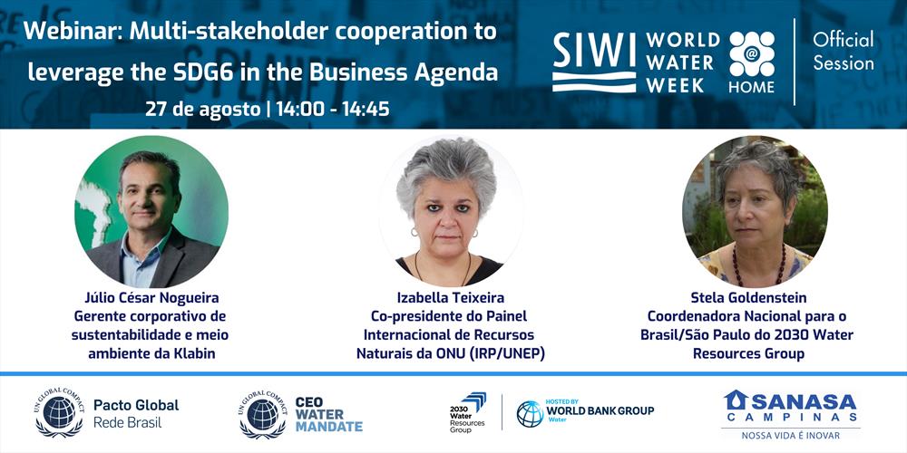 Multi-stakeholder cooperation to leverage the SDG6 in the Business Agenda